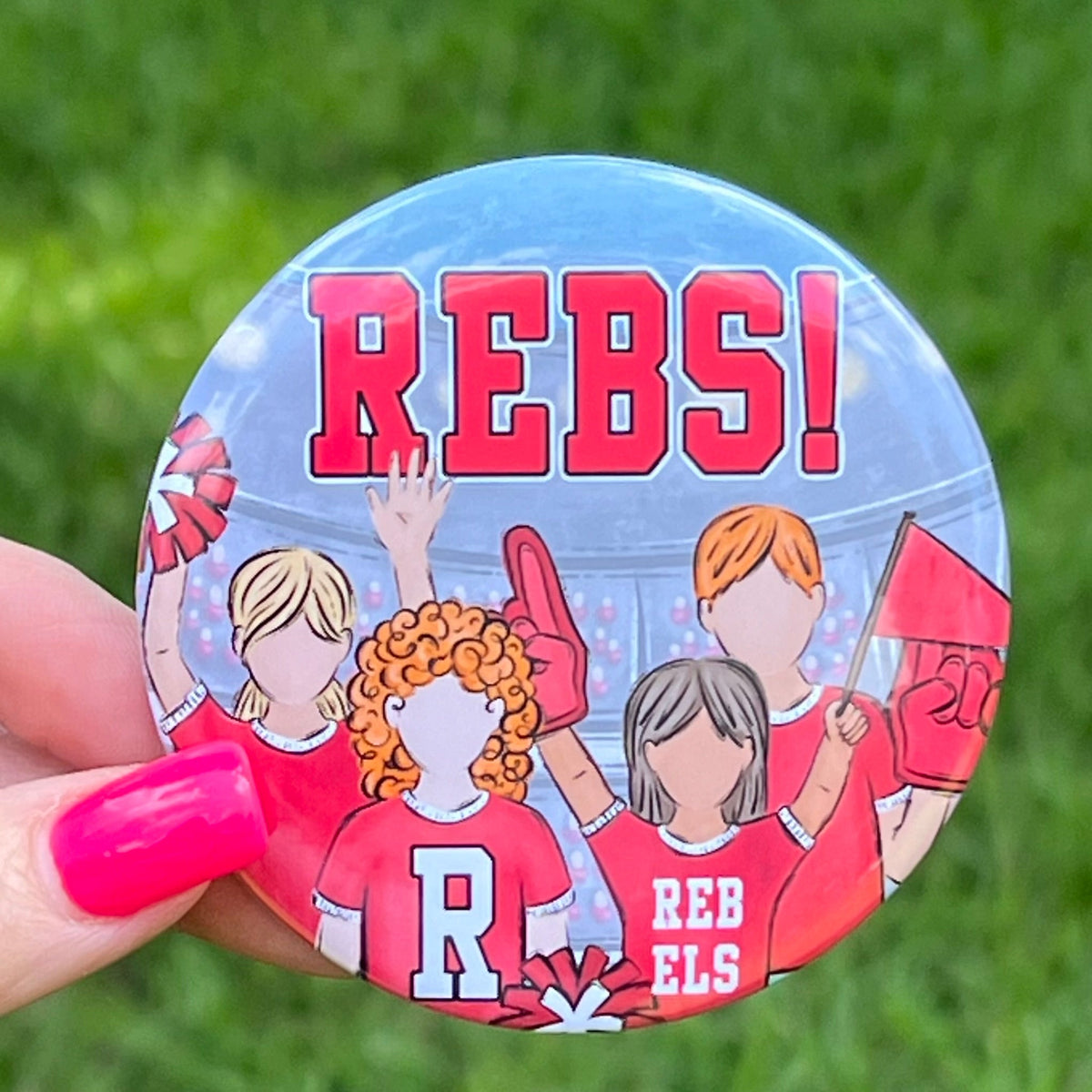 Game Day Buttons – Red Hill Collections